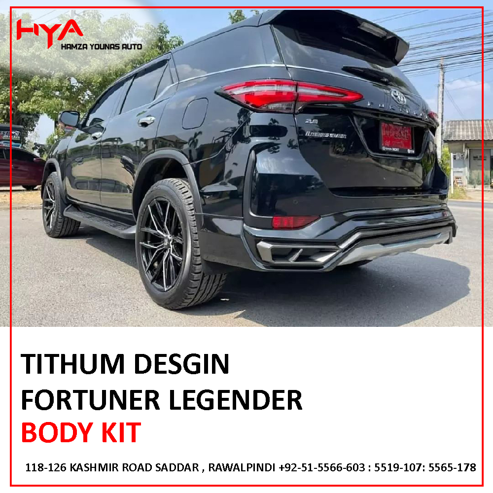 BODY KIT FORTUNER LEGENDER TITHUM STYLE CHINA BLACK | H Y A parts